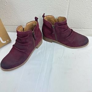 Earth | Shoes | New Earth Womens Nadya Round Toe Casual Booties In Dark ...